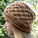 Saxon Braid Cabled Cap and Scarf Combo PDF Knitting Patterns Cabled Hat ...