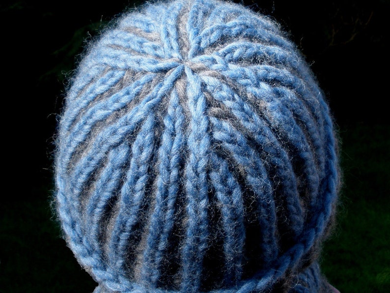 PDF Digital Download Pattern Reversible Brioche Rib Cap Patons Classic ...