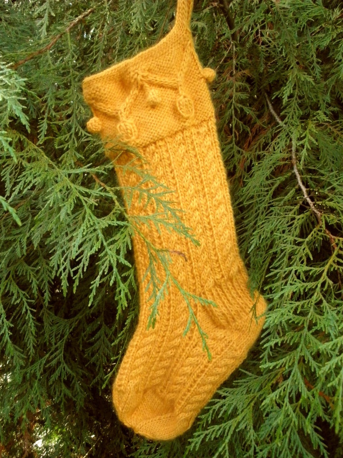 PDF Knitting Pattern Christmas Garland Stocking Lambs Pride Worsted ...
