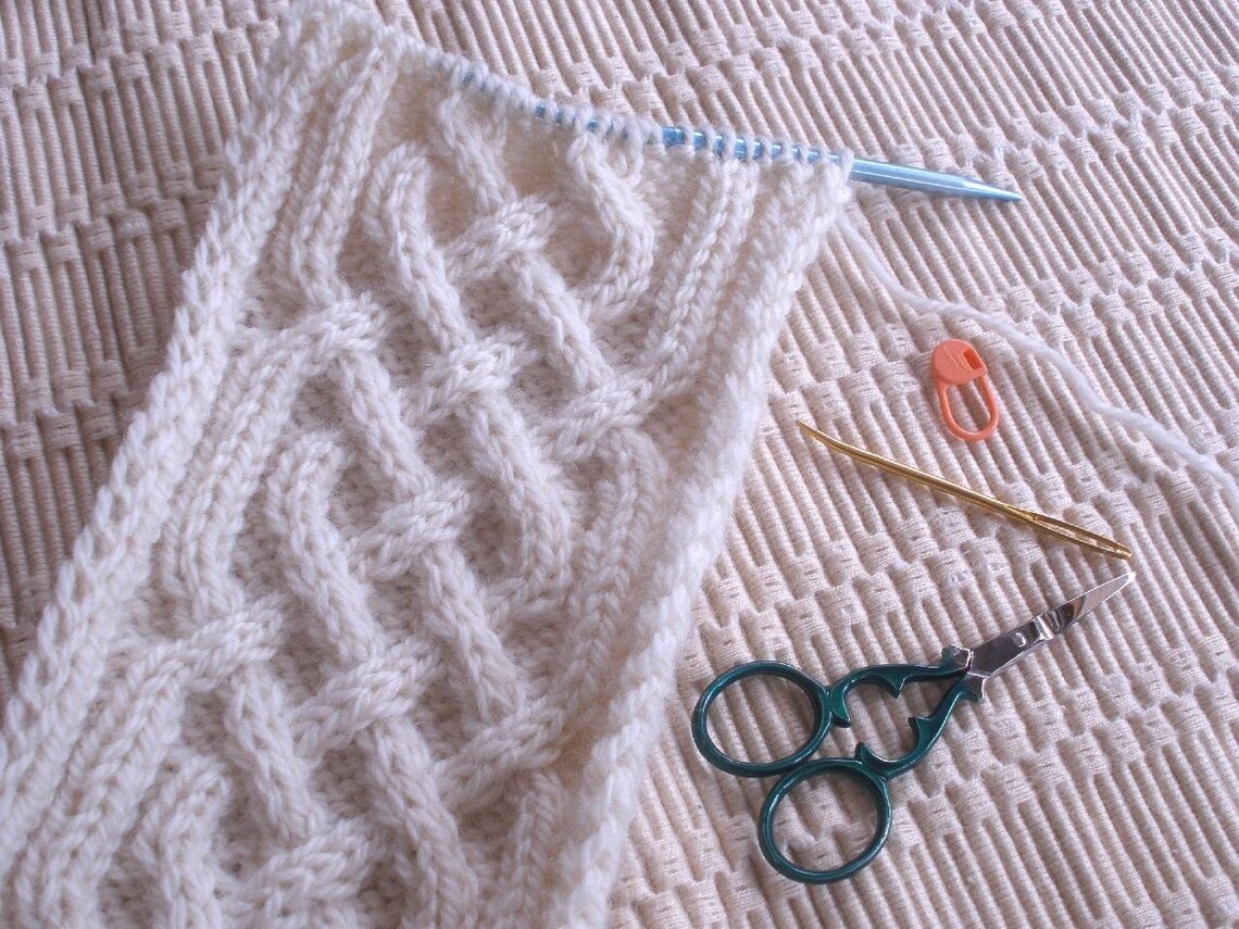 PDF Knitting Pattern-saxon Braid Cabled Cap - Etsy