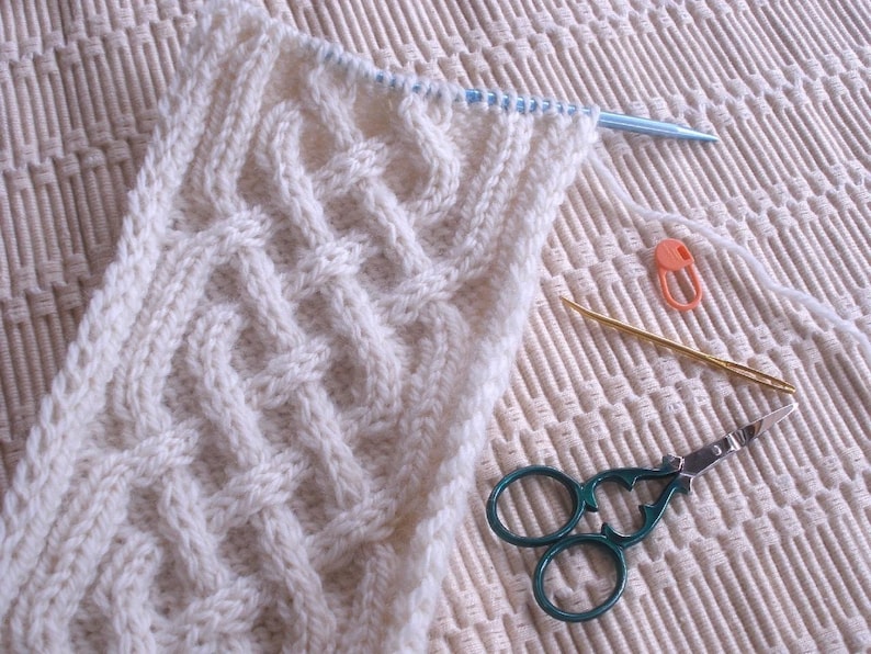 PDF Knitting Pattern-saxon Braid Cabled Cap - Etsy