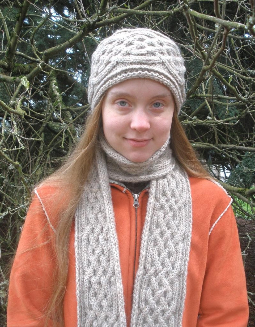 PDF Knitting Pattern, Saxon Braid Reversible Cabled Scarf - Etsy