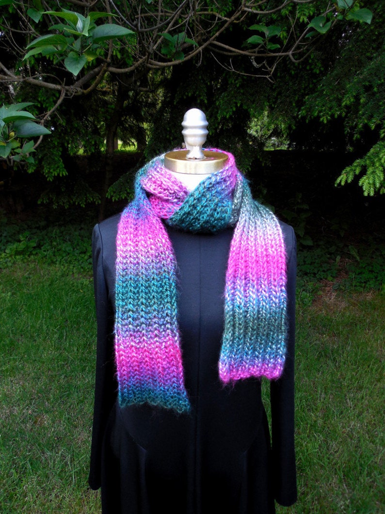 Garter Slip Rib Scarf Digital Knitting Pattern - Etsy
