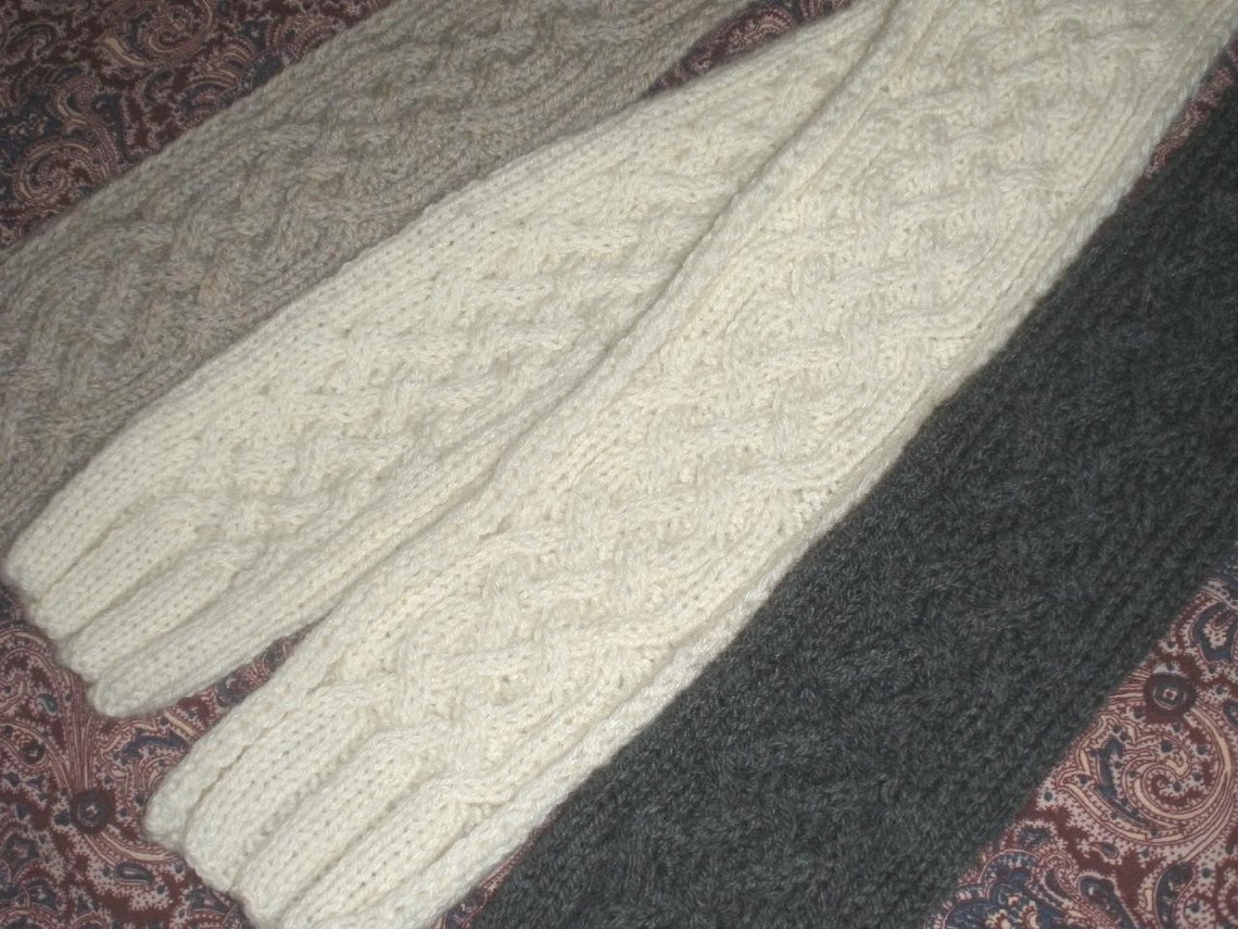 PDF Knitting Pattern, Saxon Braid Reversible Cabled Scarf - Etsy