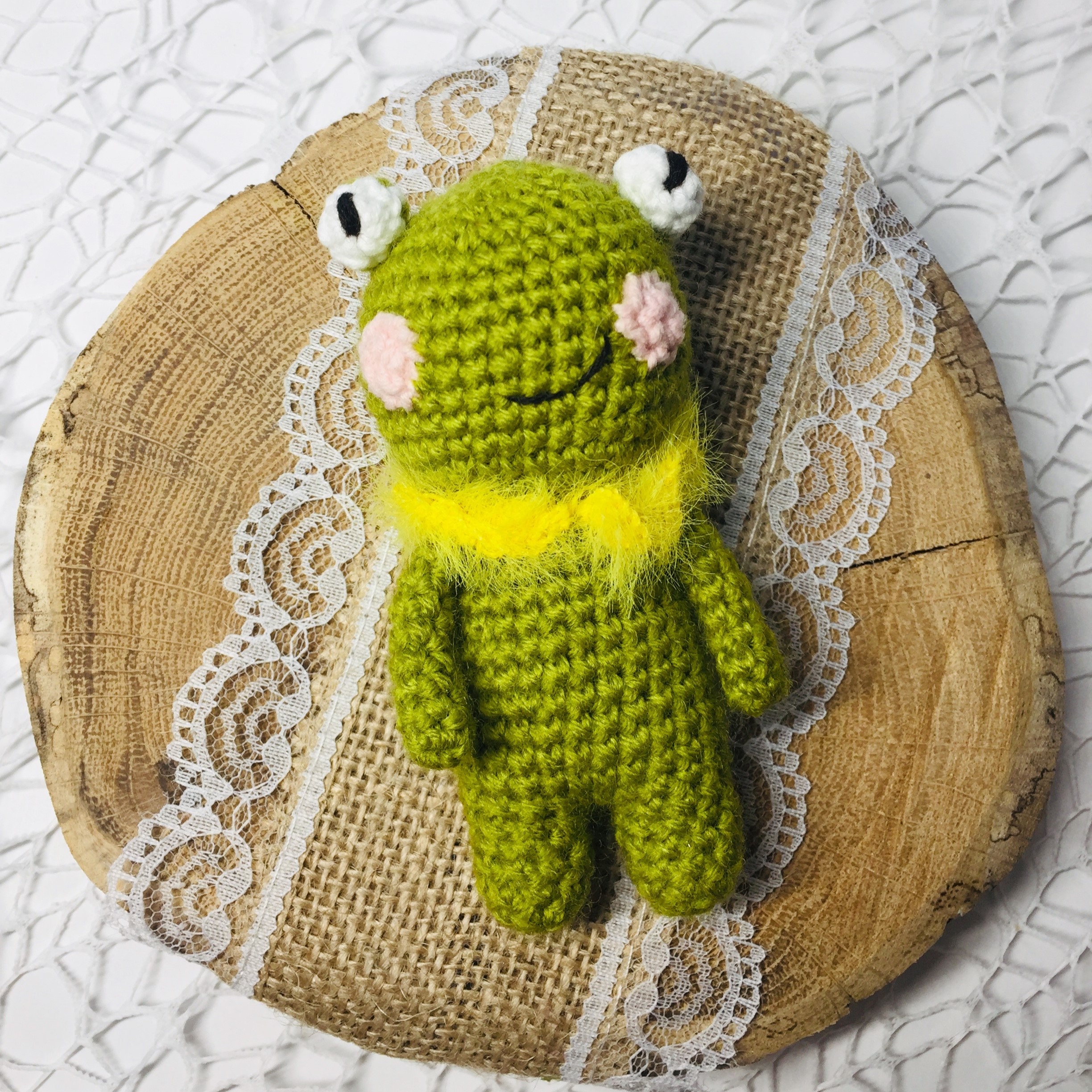 Frog Crochet Pattern Amigurumi Crochet Frog Toy Green Crochet Frog ...