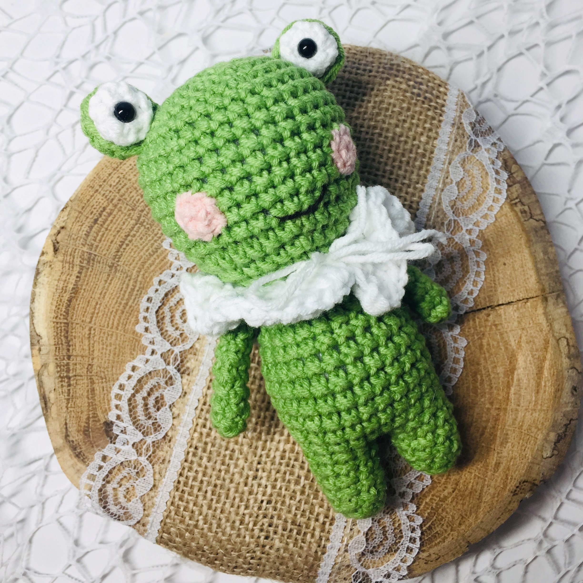 Frog Crochet Pattern Amigurumi Crochet Frog Toy Green Crochet Frog ...