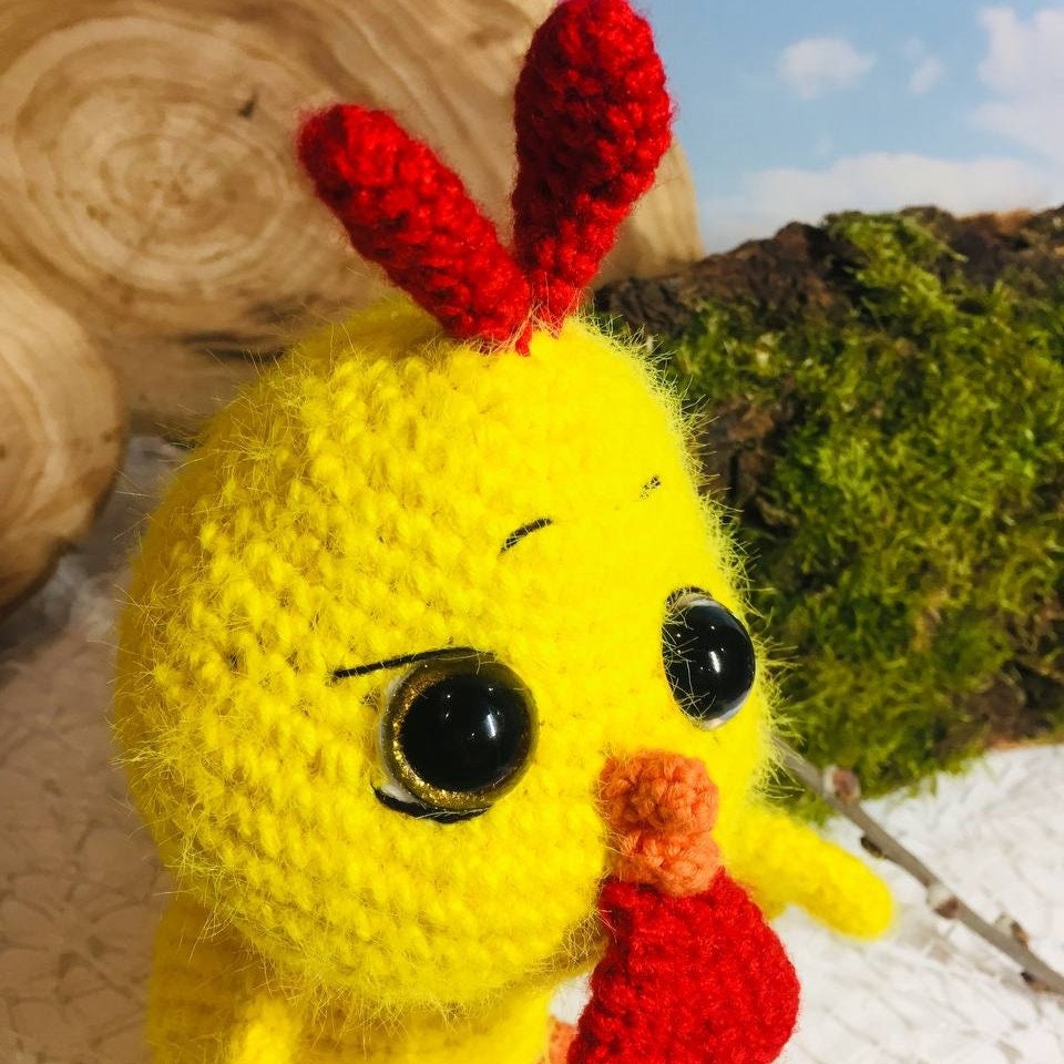 Rooster Crochet Patterns Amigurumi Toy Chicken Crochet Pattern Easter ...