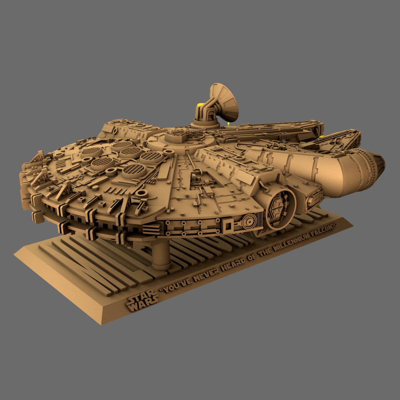 Millennium Falcon 3D Printing STL File , Action Figure, High Quality ...
