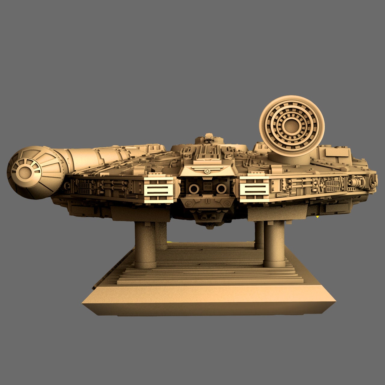 Millennium Falcon 3D Printing STL File , Action Figure, High Quality ...