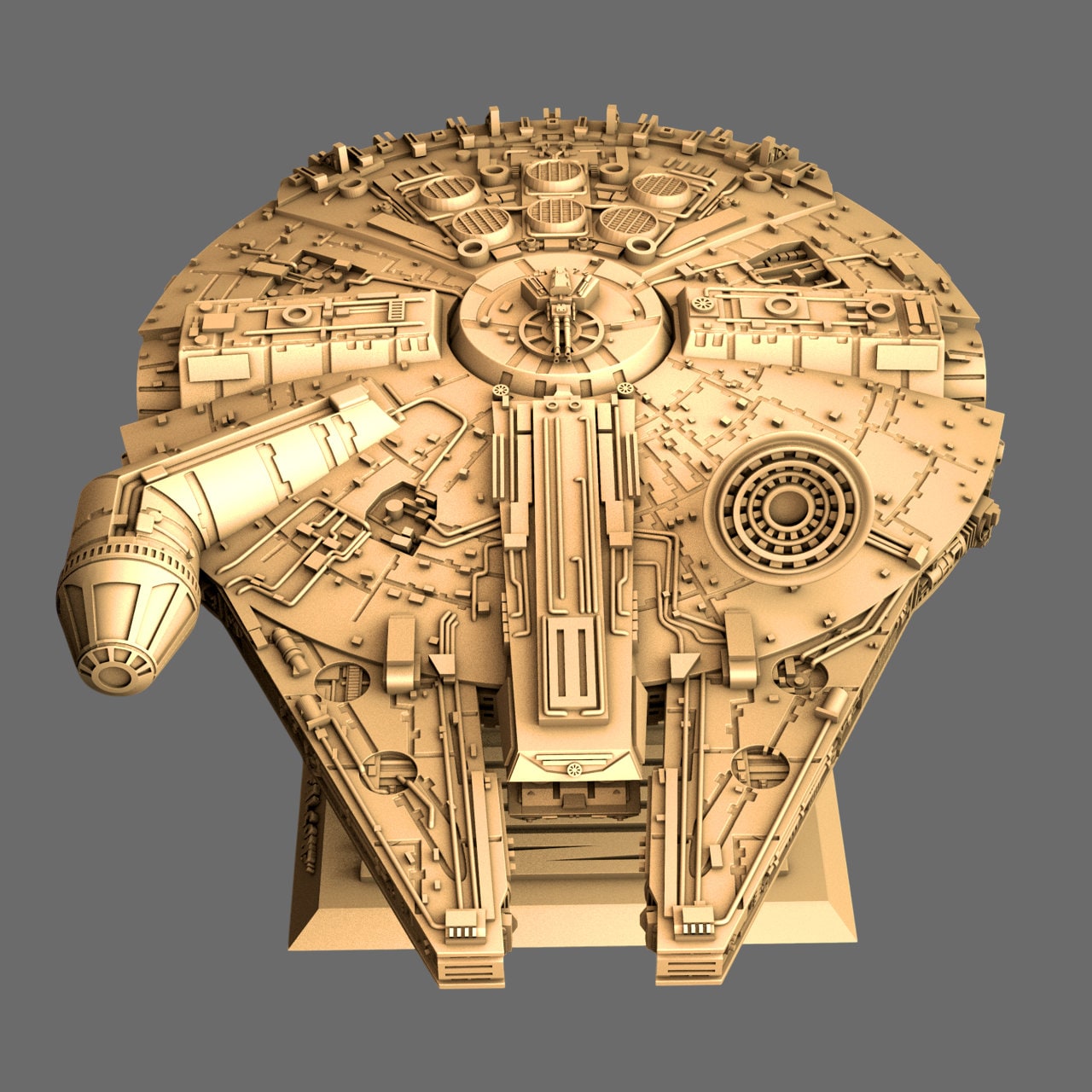 Millennium Falcon 3D Printing STL File , Action Figure, High Quality ...