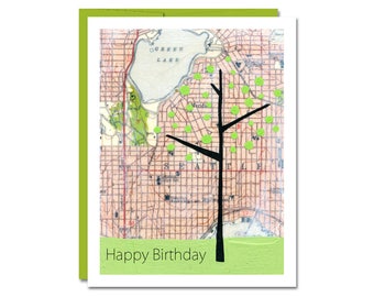Seattle Birthday Card - Etsy