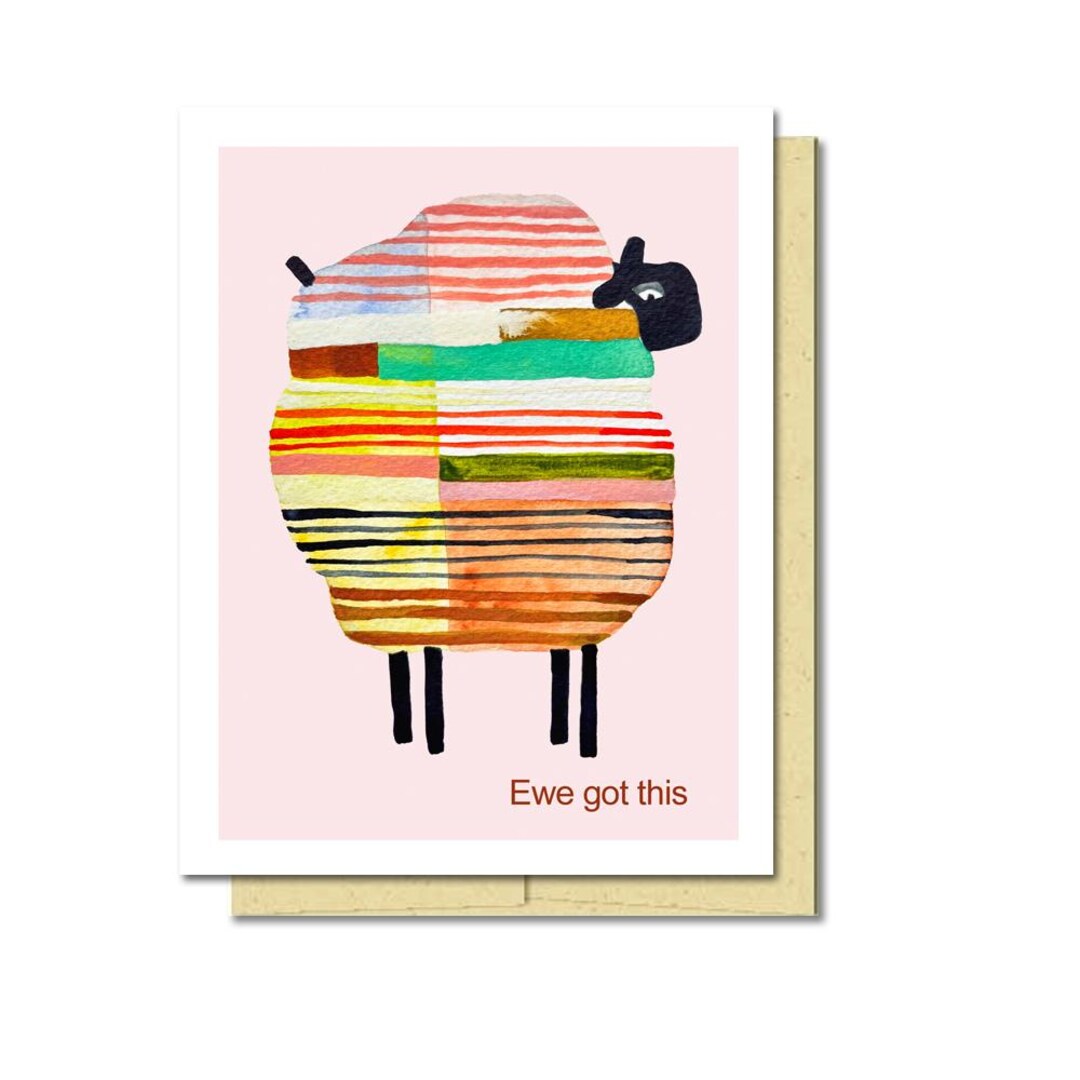 Ewe Got This Art Card / Encouragement - Etsy
