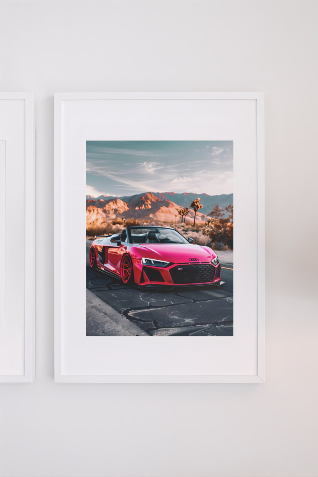 Audi Pink, Sports Car Wall Mural, R8 Audi, Wall Art, Car Fans, Sports ...