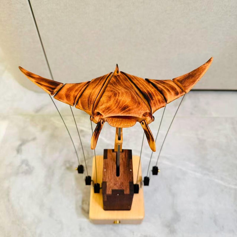 Handmade Wooden Manta Ray - Etsy