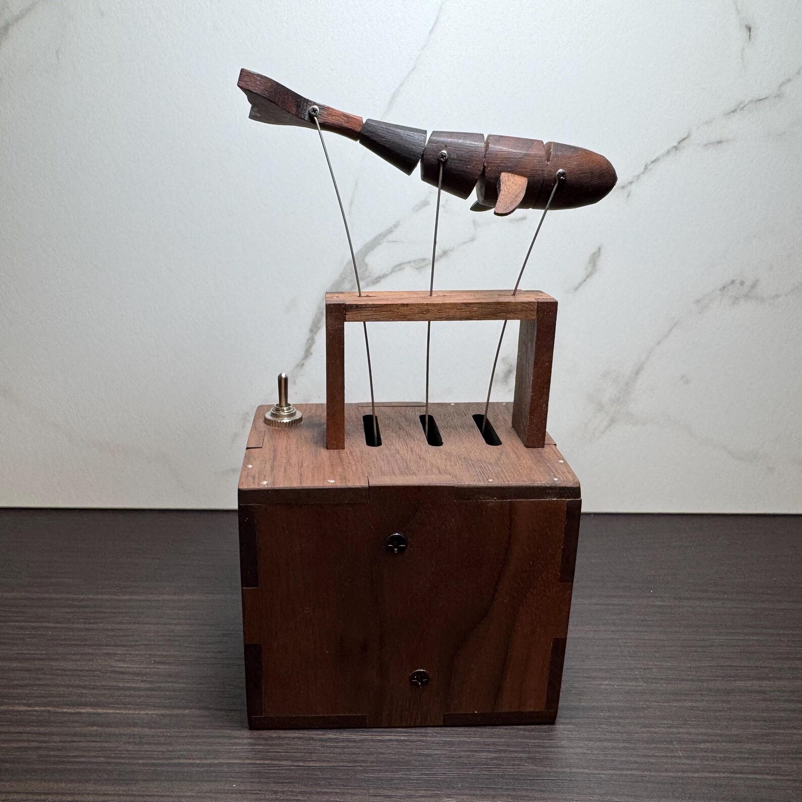 Swimming Whale Automata • Kinetic Wood Sculpture • Ocean Music Box ...