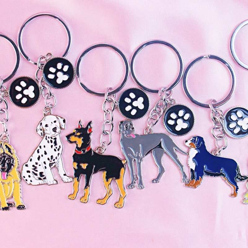 Dog Keychain - Etsy