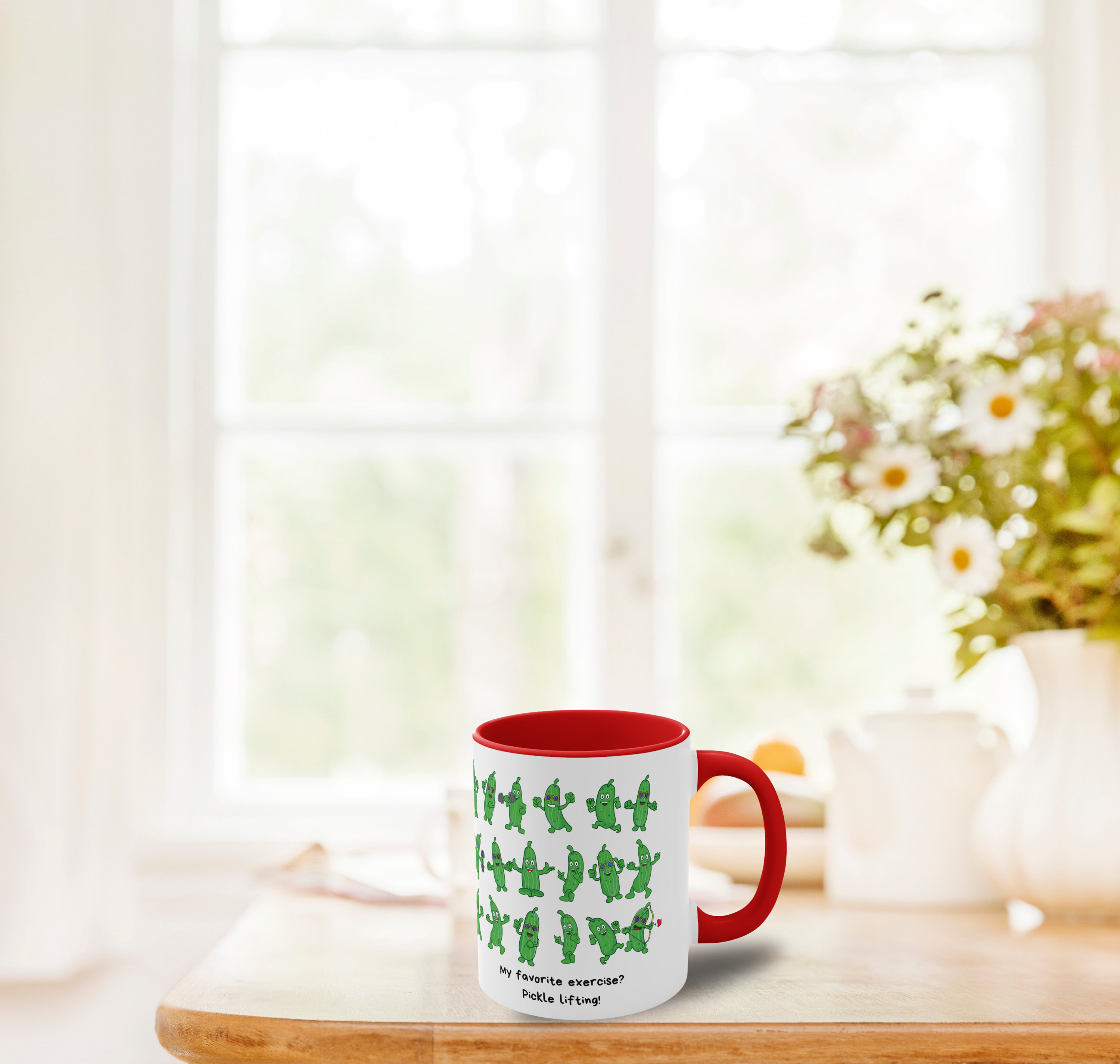 My Favourite Exercise is Pickle Lifting Pickle Gifts Pickles Coffee Mug ...