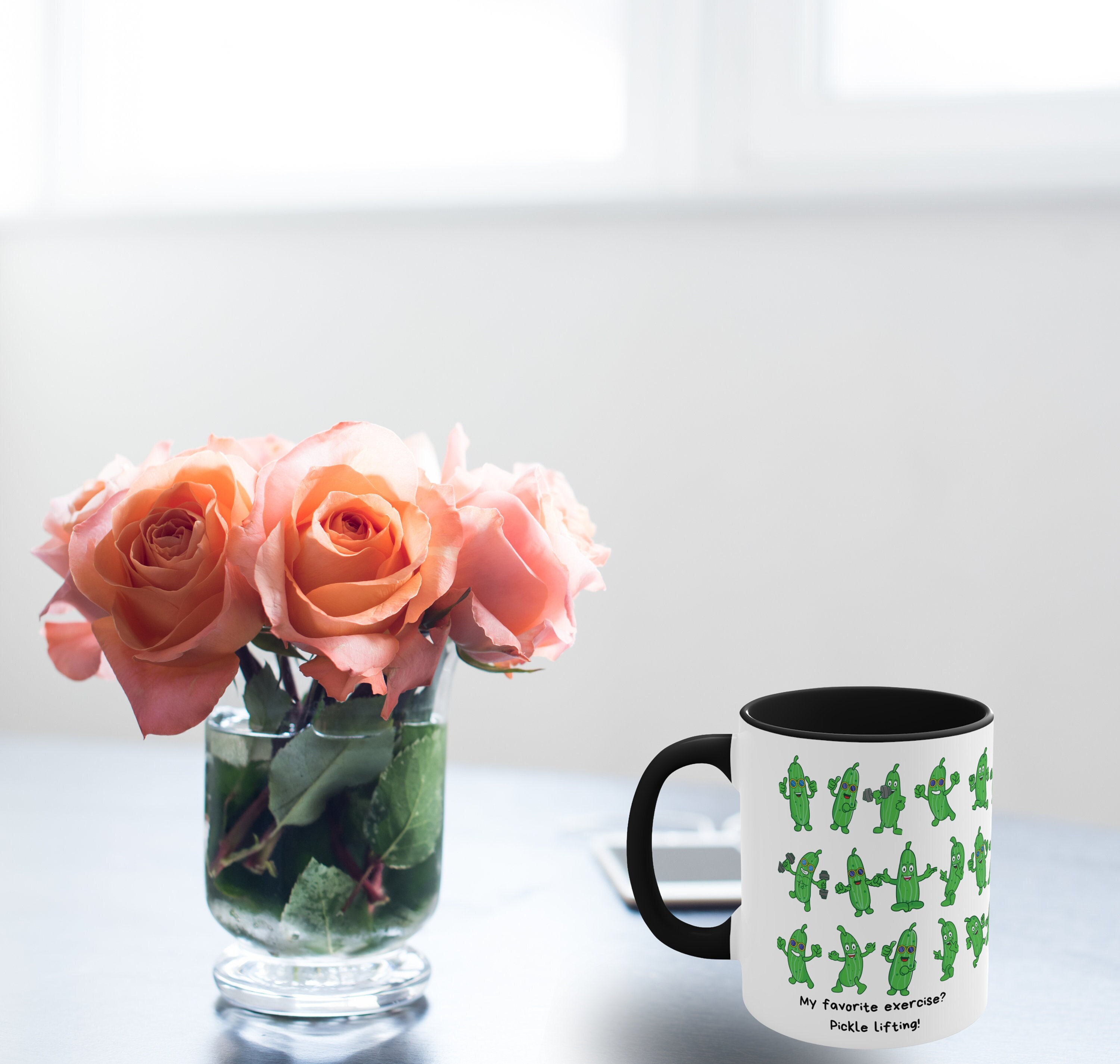 My Favourite Exercise is Pickle Lifting Pickle Gifts Pickles Coffee Mug ...