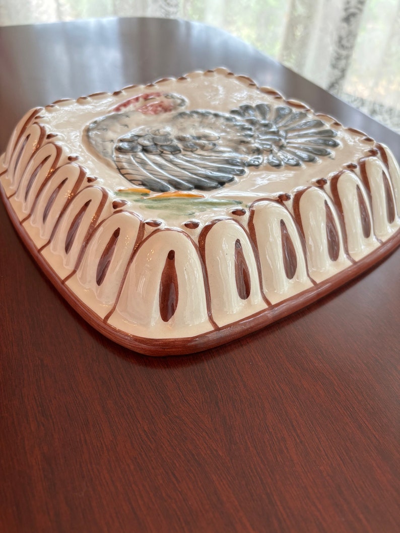 Vintage Hand-painted Turkey Ceramic Mold - Made in Italy - Etsy