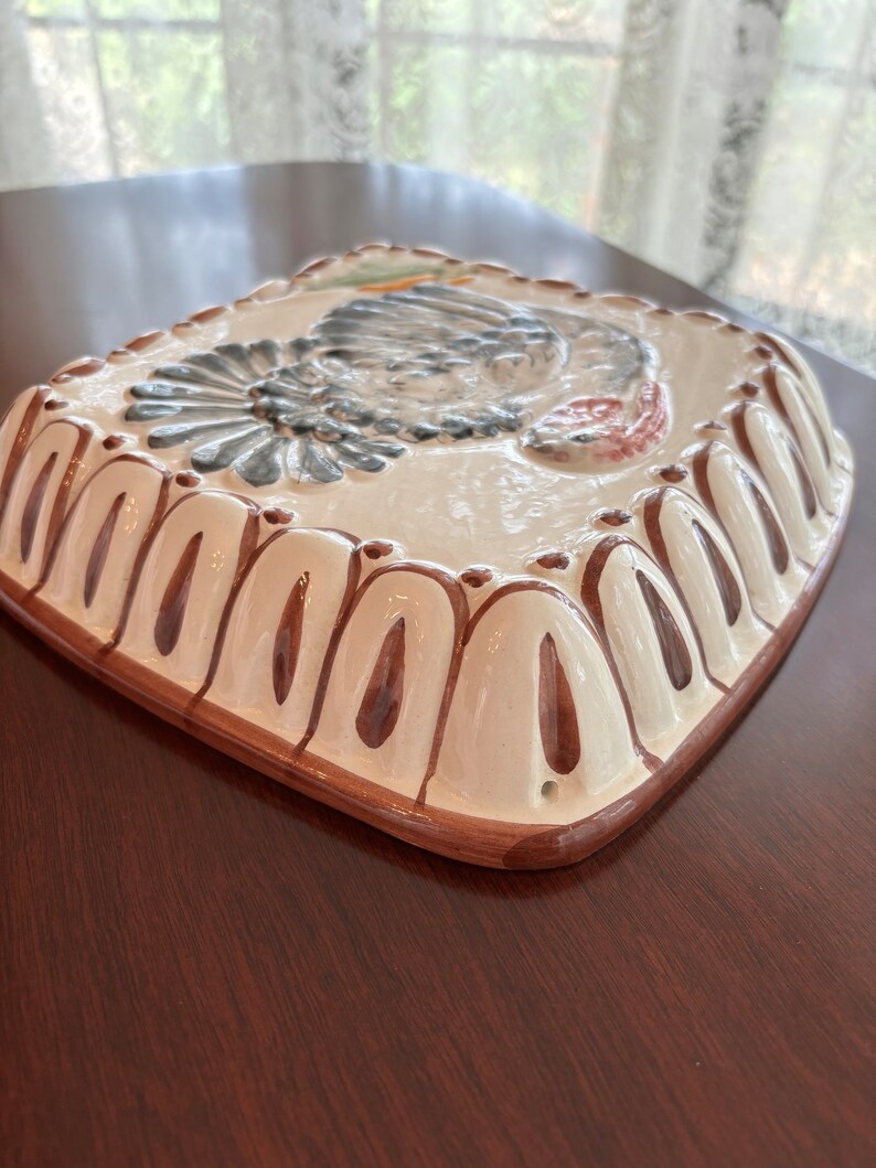 Vintage Hand-painted Turkey Ceramic Mold - Made in Italy - Etsy