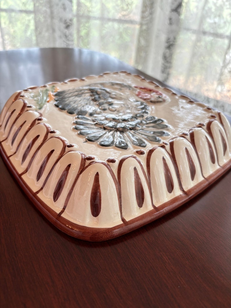 Vintage Hand-painted Turkey Ceramic Mold - Made in Italy - Etsy