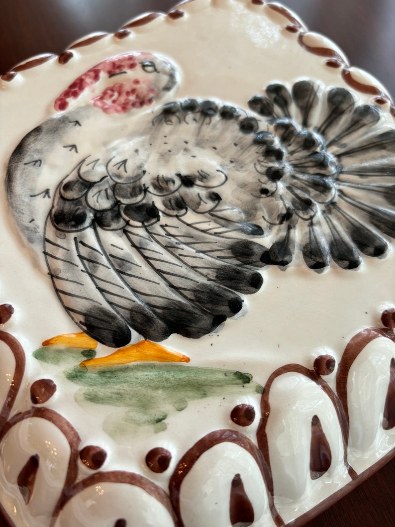 Vintage Hand-painted Turkey Ceramic Mold - Made in Italy - Etsy