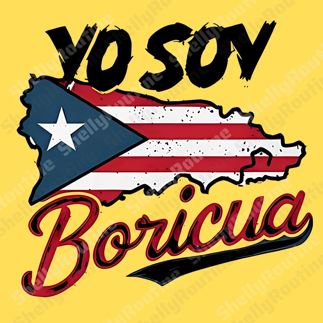 Vintage Yo Soy Boricua PNG, Puerto Rico Flag Digital Design, Boricua ...