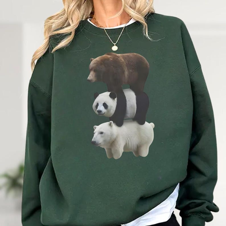 We Bears Realistic T-shirt, Stacked Bares Shirt, Stacked Bears Graphic ...
