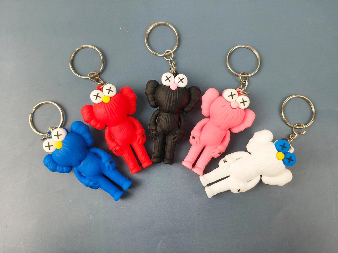 Kaws Silicone Keychain-kaws Series Style Character Keychain-kaws ...