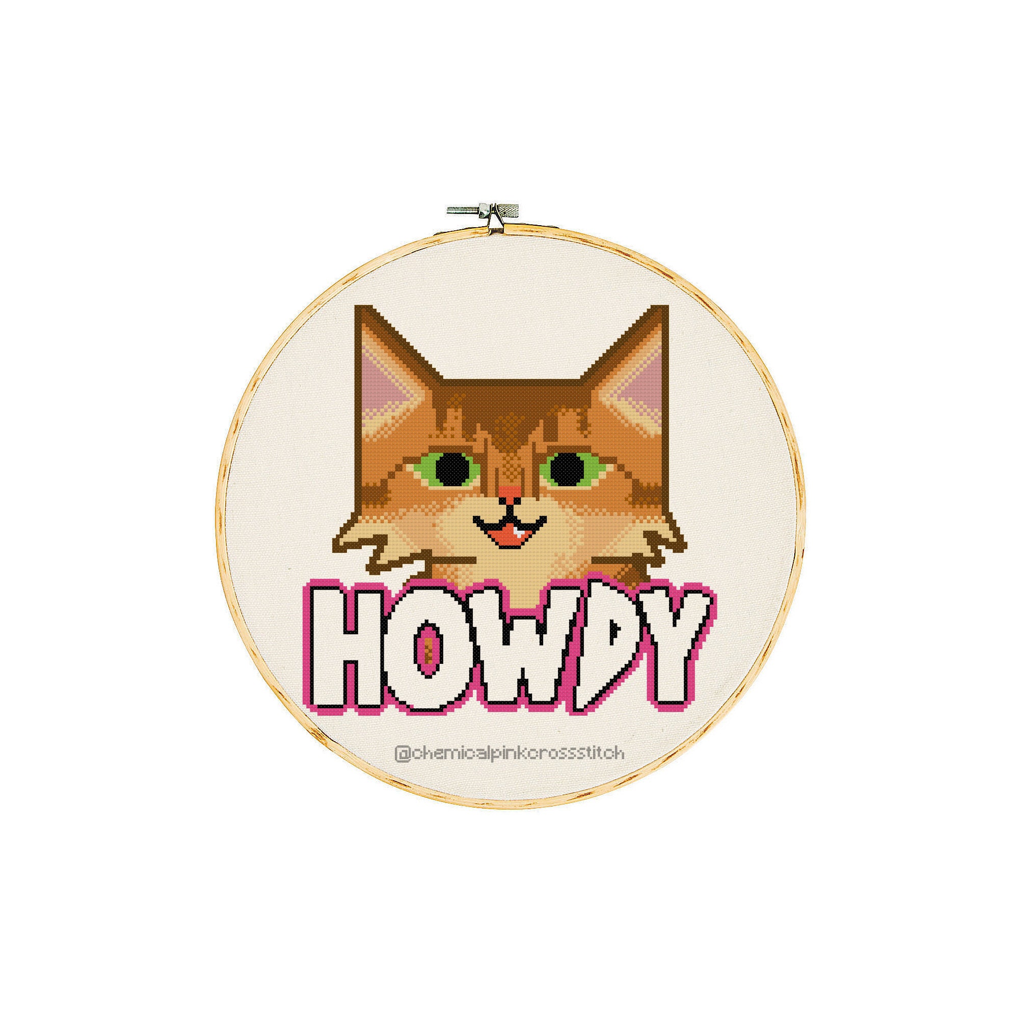 Buy Meowdy Howdy Cat Cross Stitch Pattern Online in India - Etsy
