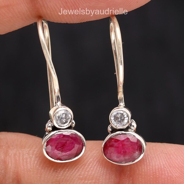 Ruby Earrings - Etsy