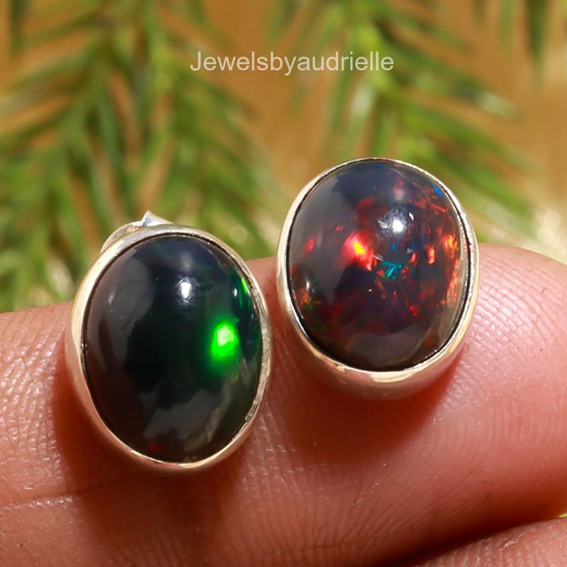 Opal Studs Uk - Etsy