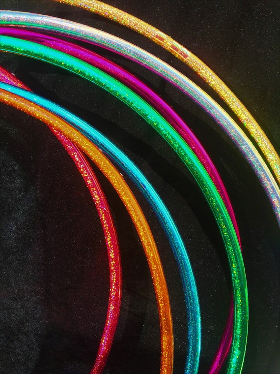 Travel Polypro Hula Hoop With Sequin Sparkle Shine Tape by Rainbow Dragon 30 to 36 5 8 or 3 4 Etsy Canada