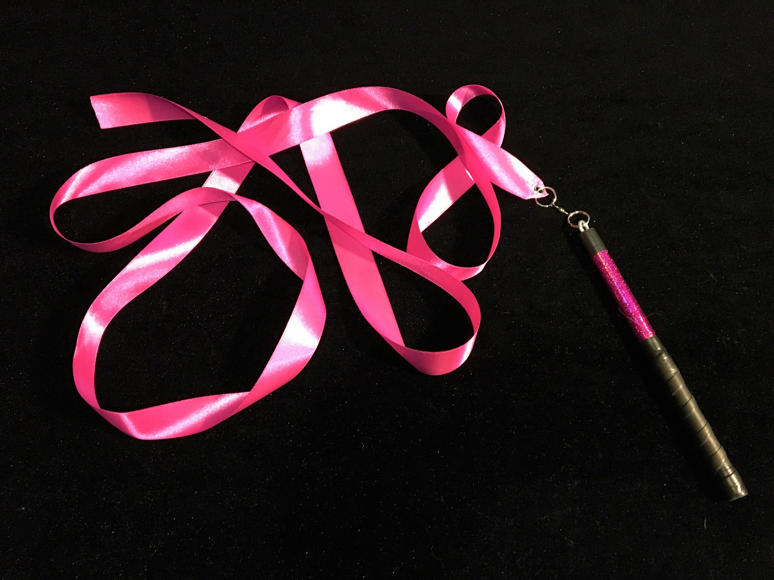 Rainbow Dragon Holographic Twirling Ribbon gymnastics/circus/juggling ...