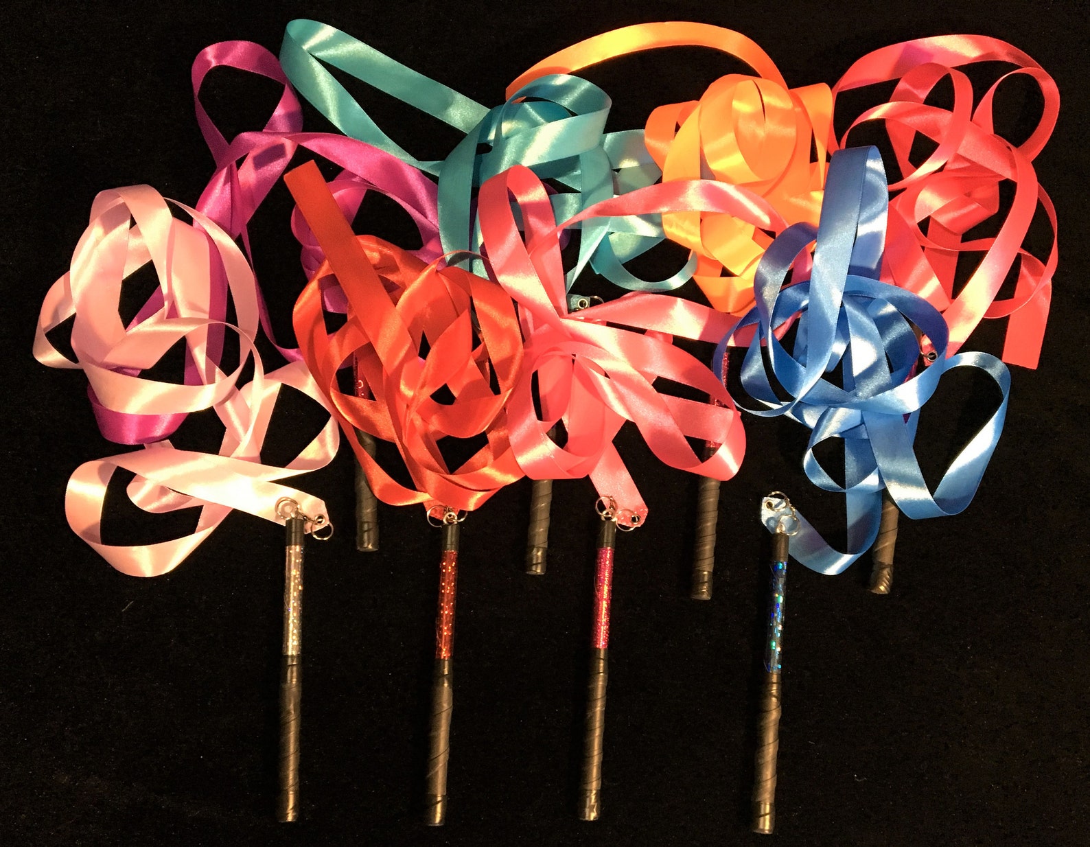 Rainbow Dragon Holographic Twirling Ribbon gymnastics/circus/juggling ...