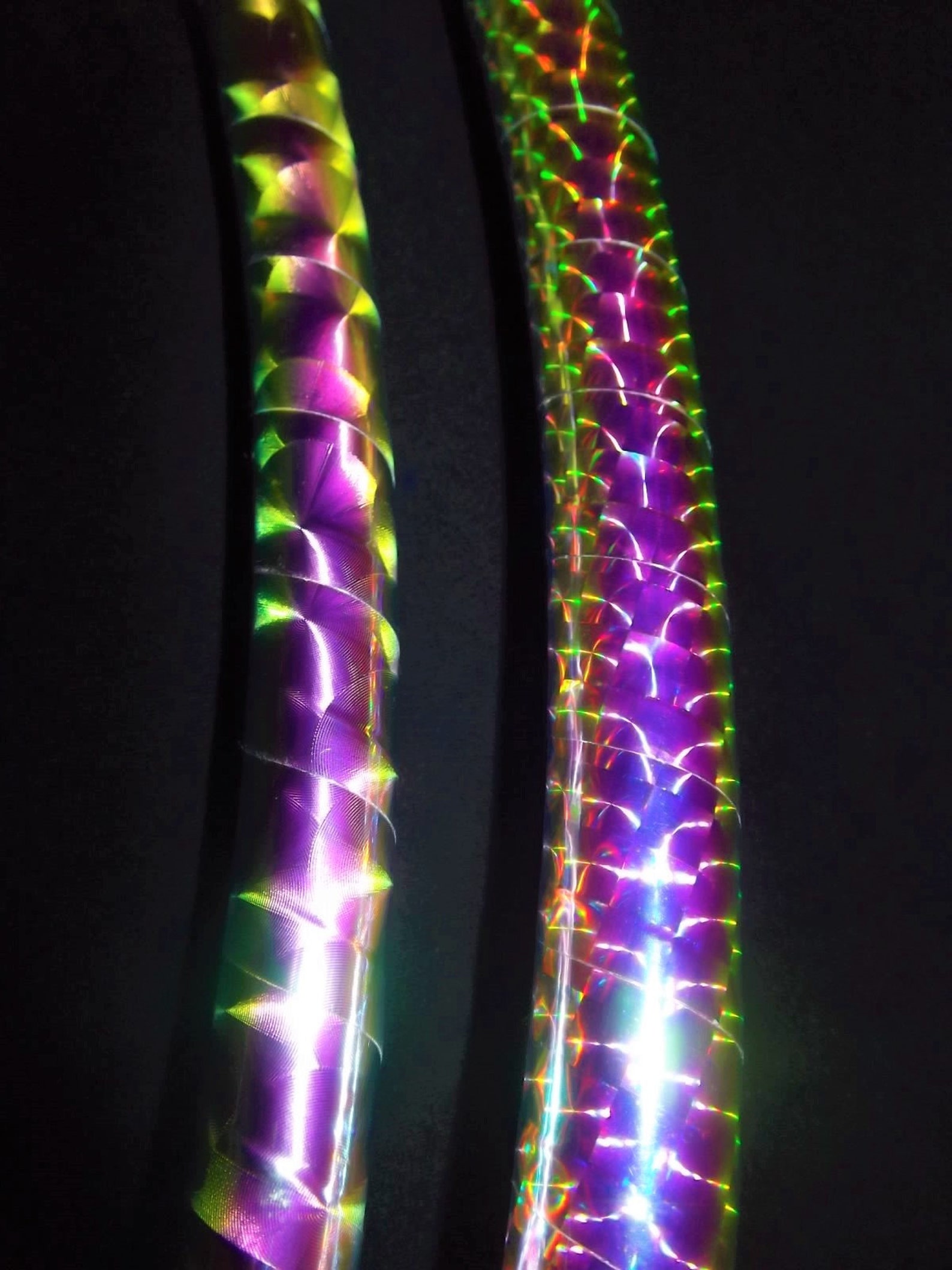 Travel Polypro Hula Hoop with Exotic Opaline Opal Tape By | Etsy