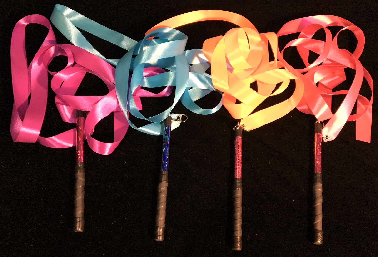 Rainbow Dragon Holographic Twirling Ribbon gymnastics/circus/juggling ...