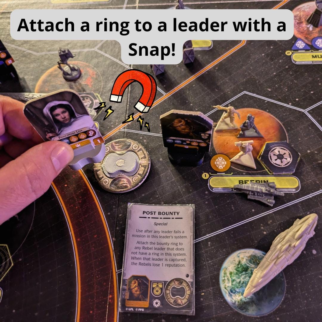 Magnetic Rings & Leader Holders for Star Wars: Rebellion - Etsy