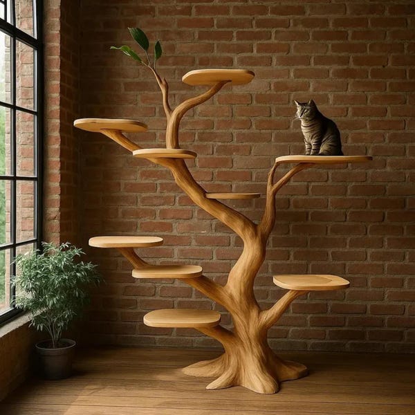 Natural Branch Cat Tree - Etsy