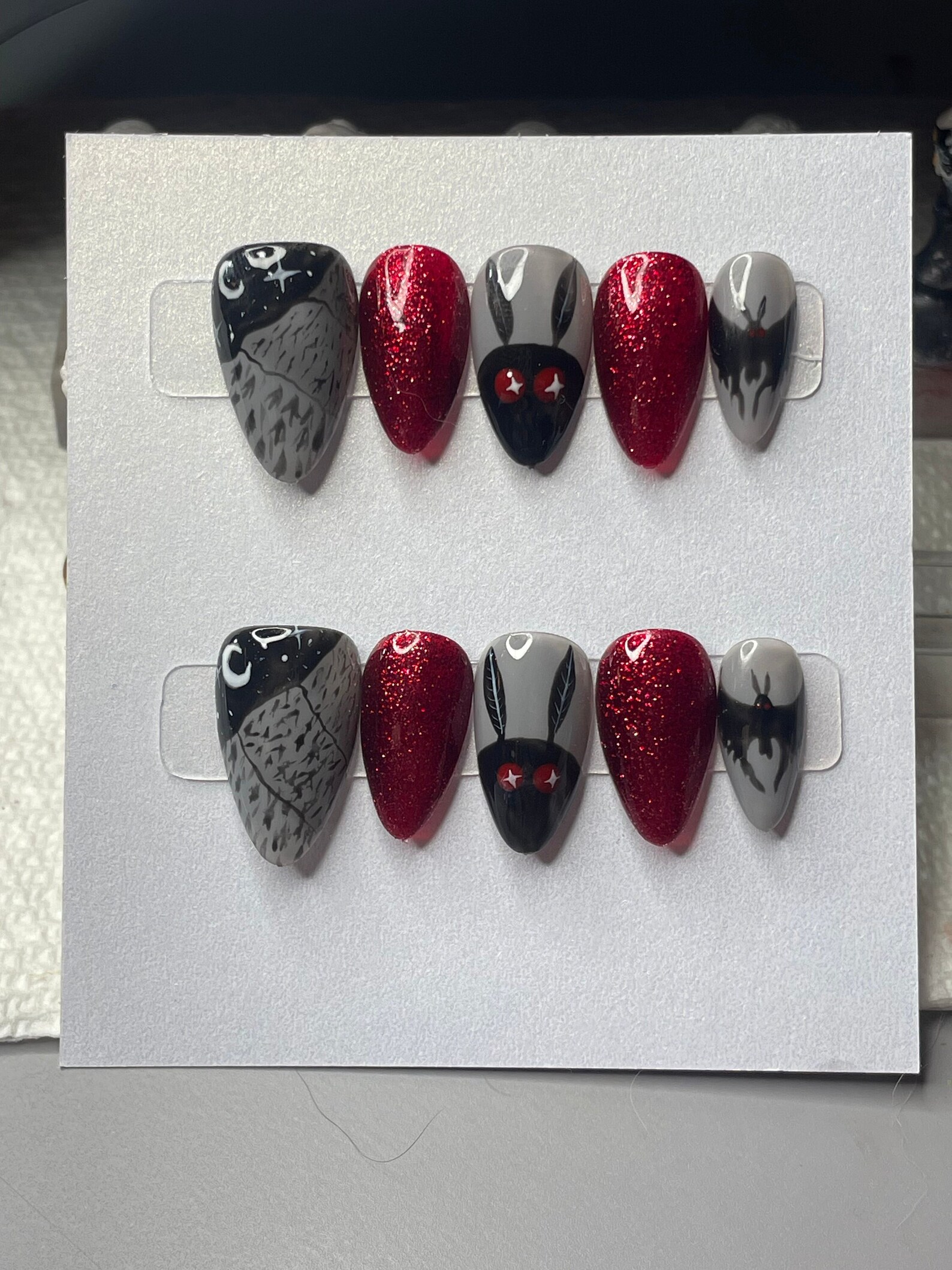 Mothman Cryptic Press on Nails, Reusable - Etsy