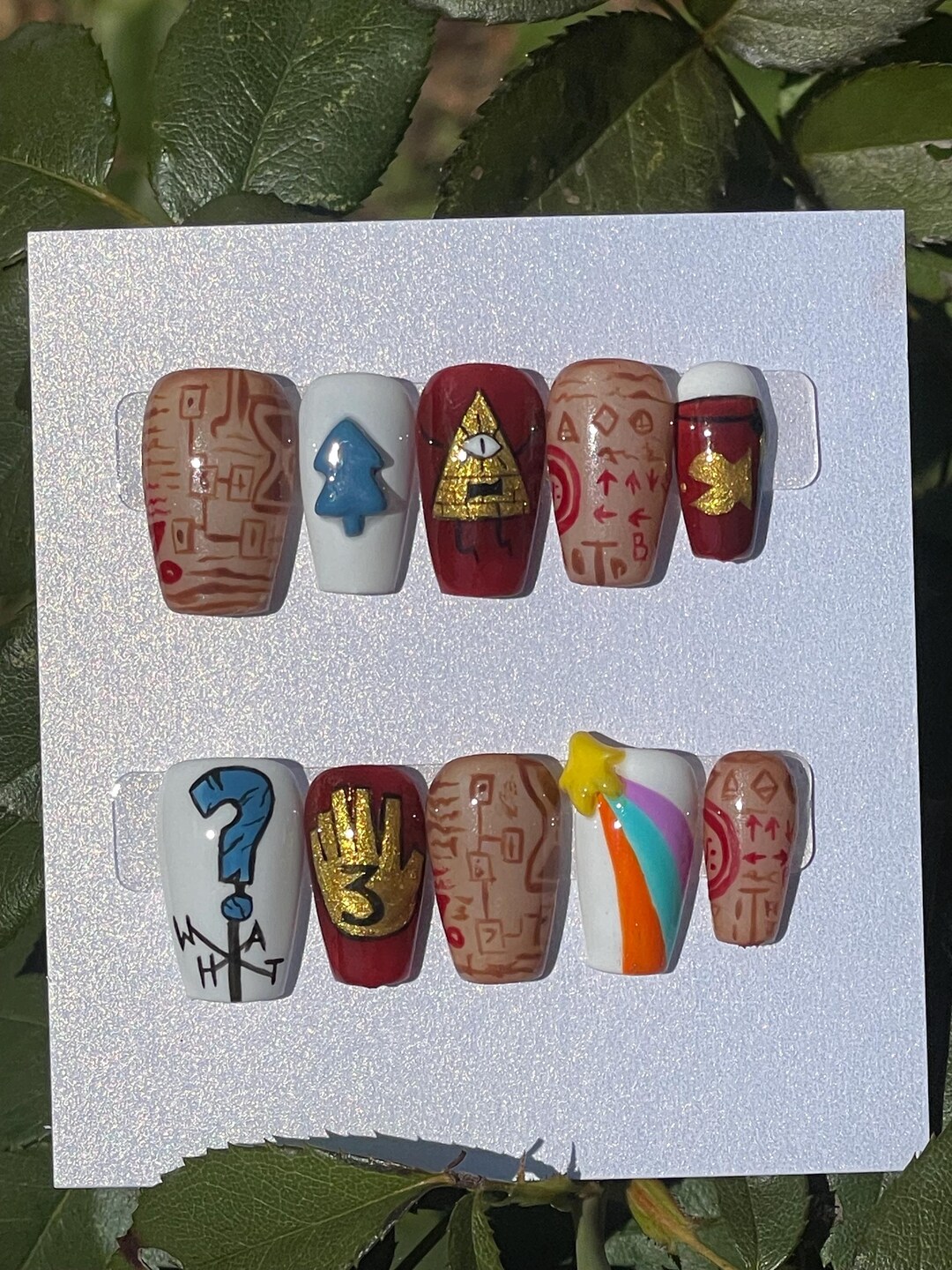 Gravity Falls Reusable 3D Press on Nails - Etsy