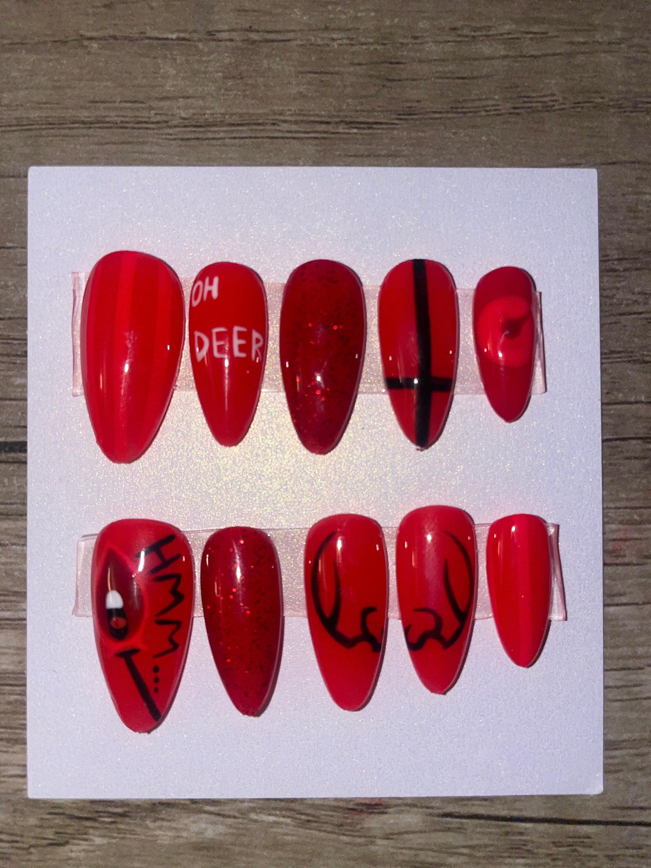 Alastor, Radio Demon Hazbin Hotel Press on Nails - Etsy