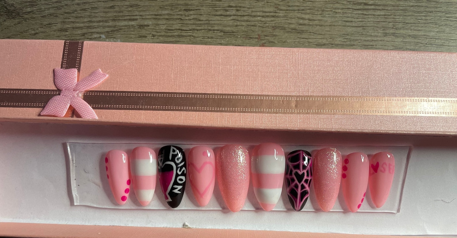 Angel Dust Hazbin Hotel Press on Nails - Etsy