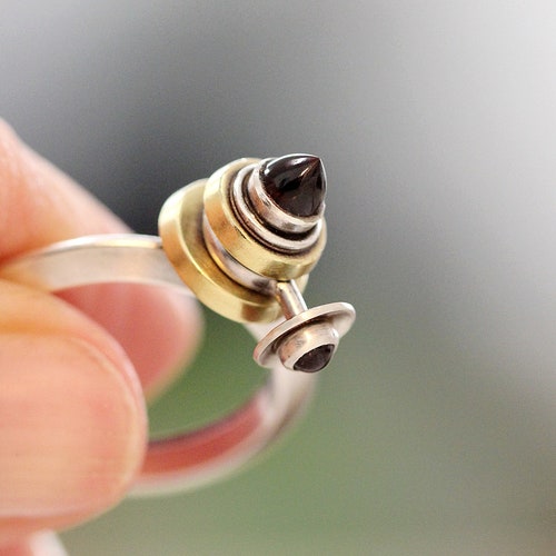 Statement Ring Sterling Silver Ring Science Ring Celestial - Etsy