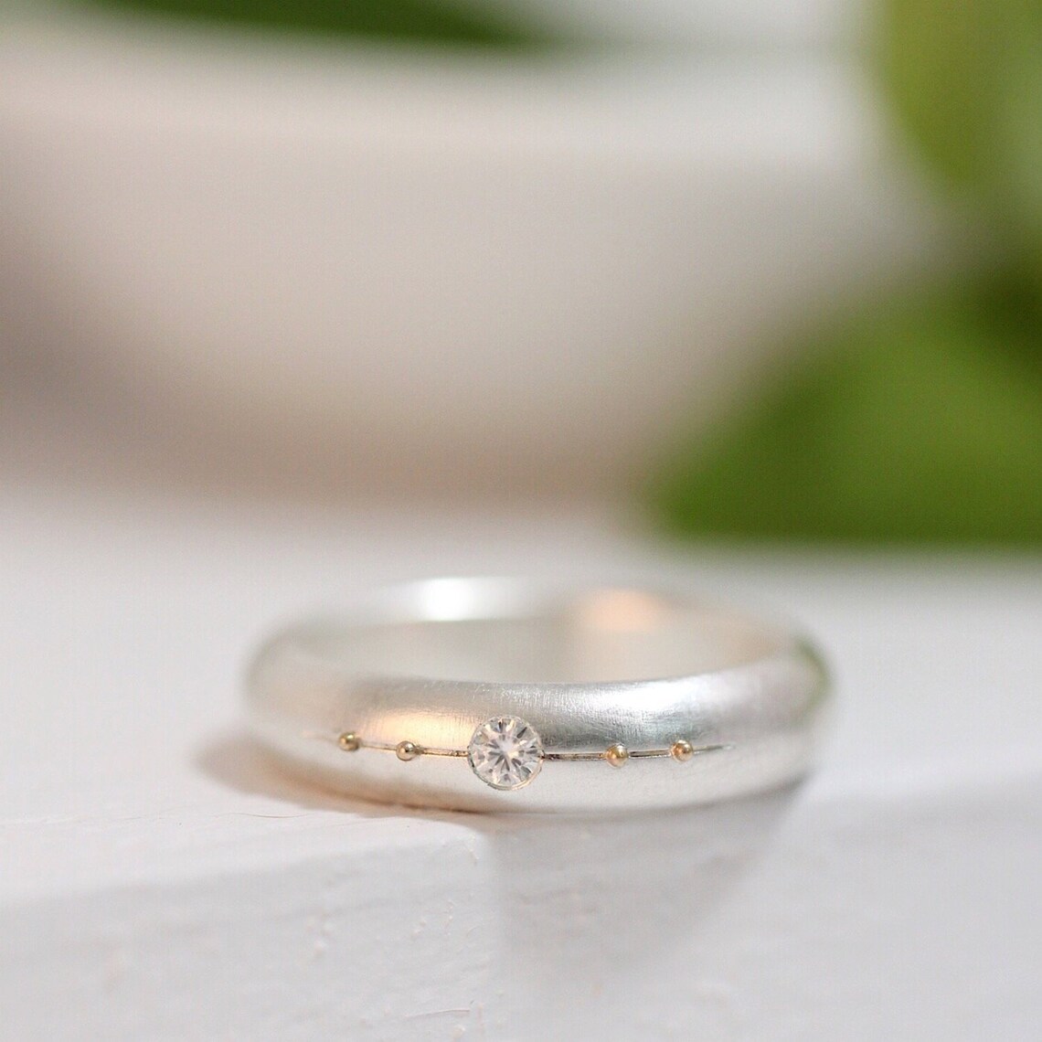 Silver Wedding Ring Engagement Ring Womens Wedding Band | Etsy