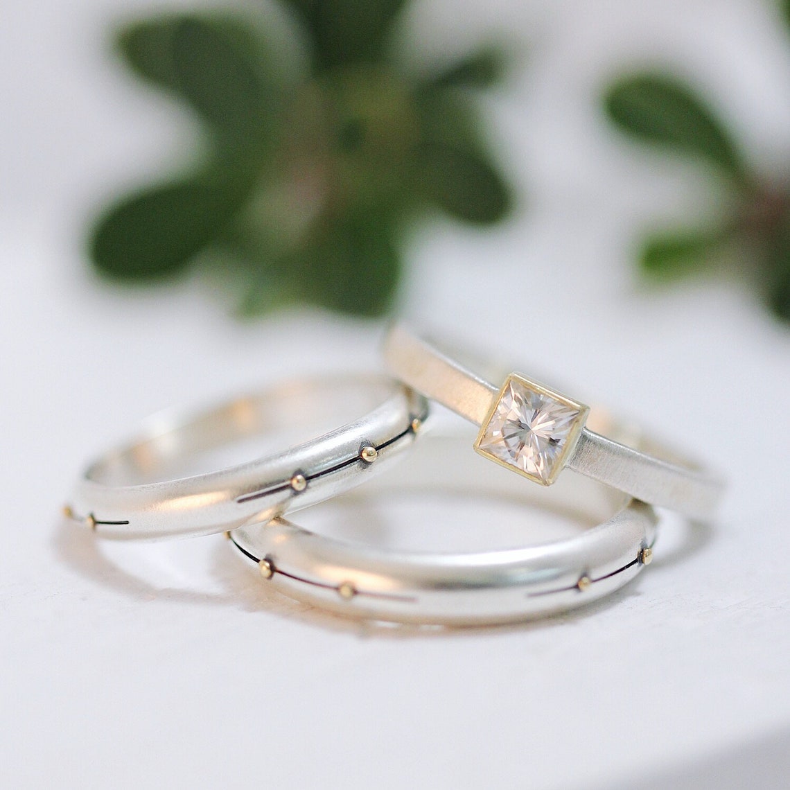 Sterling Silver Wedding Band Womens Wedding Band Mens - Etsy