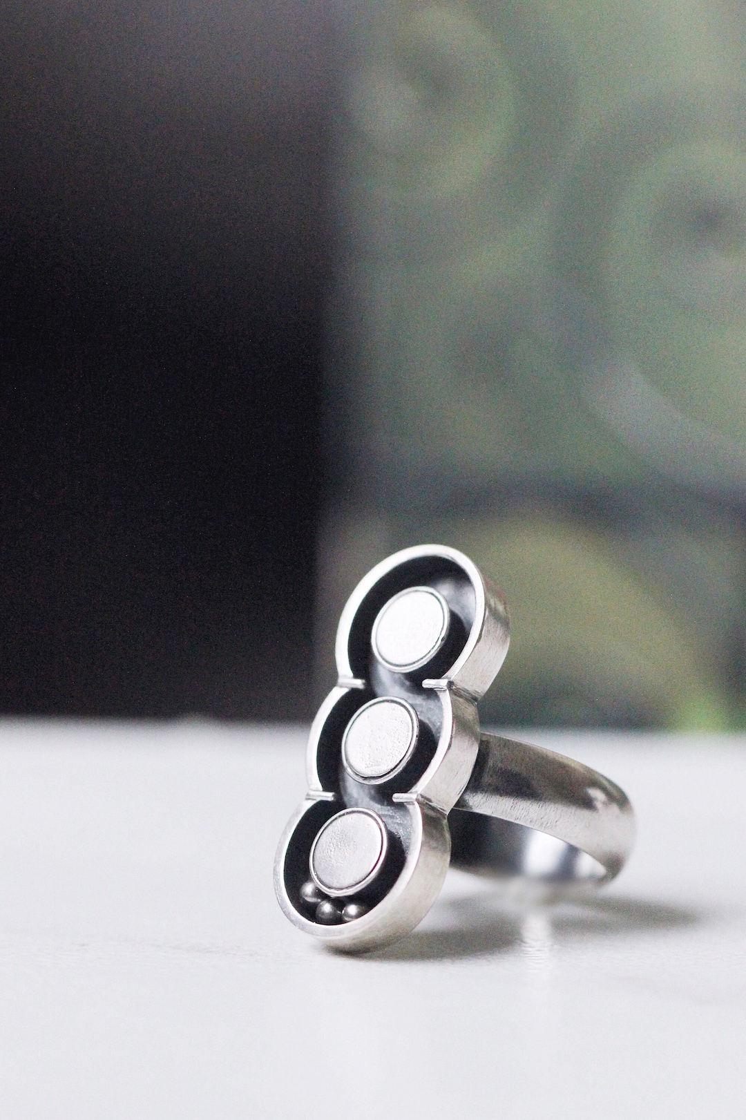 Fun Handmade Ring / Sterling Silver Kinetic Ring / Handmade Sterling ...