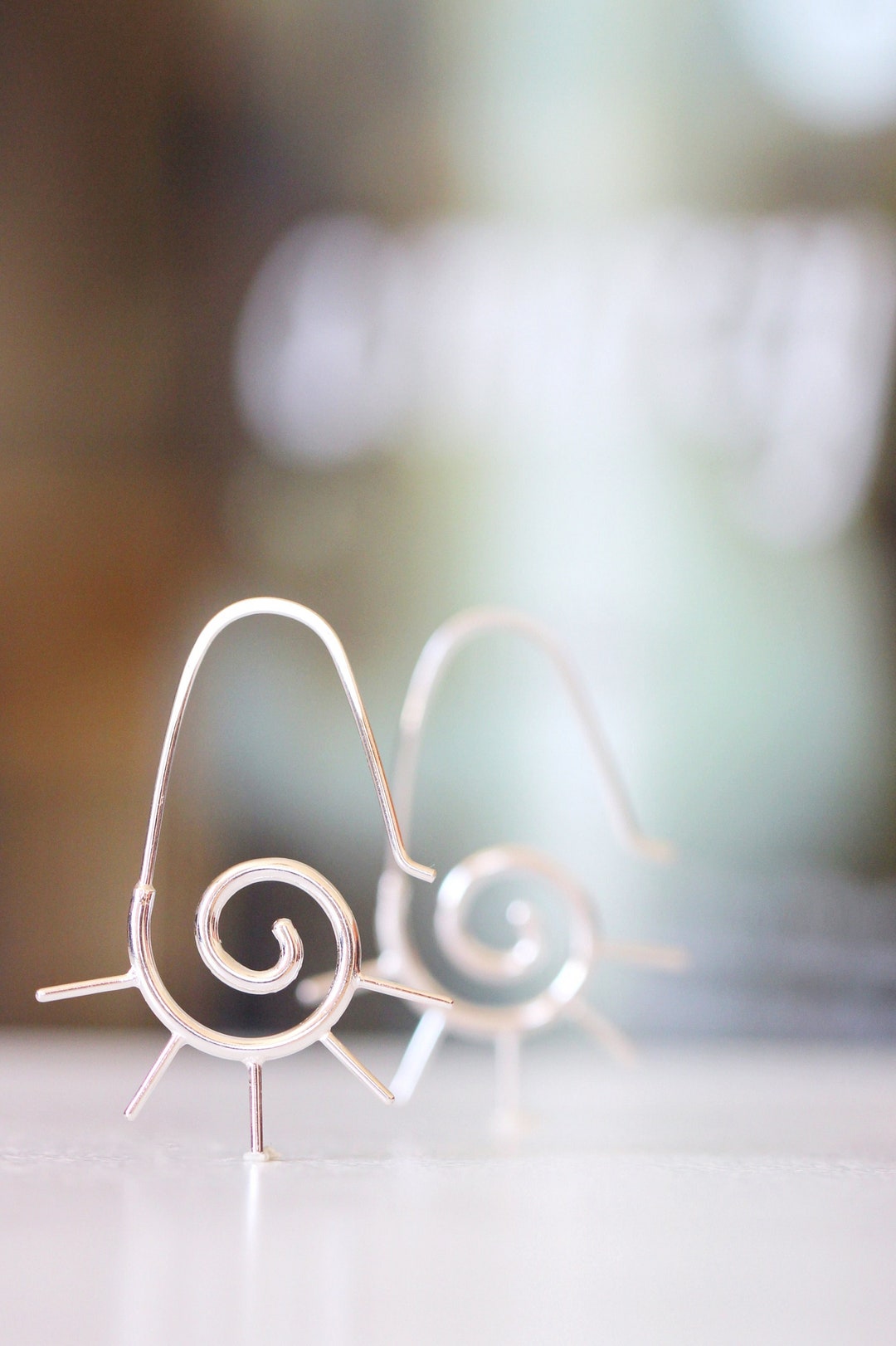 Little Punk Rocker Earrings / Sterling Silver Earrings / Spiked ...