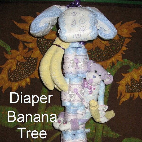 Monkey Diaper Cake - Etsy
