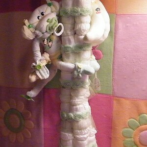 Instructions for a Diaper Banana Tree. Jungle Diaper Cake. Baby Shower ...